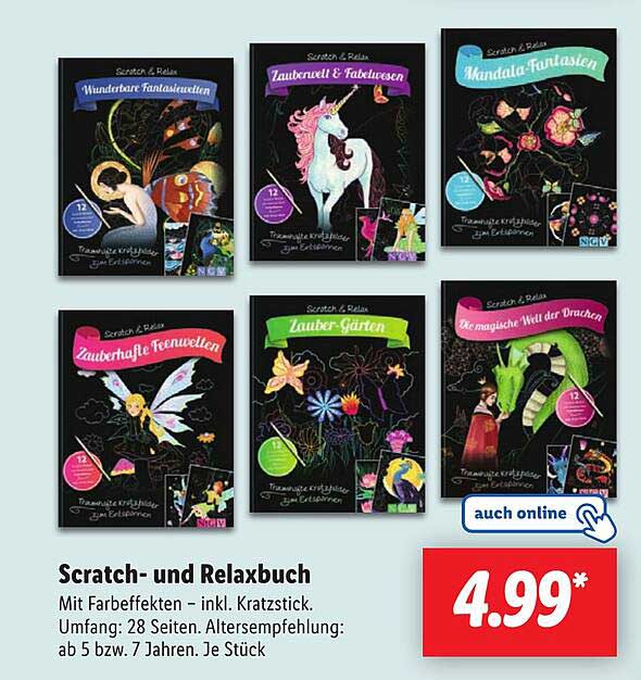 Scratch- Und Relaxbuch Angebot bei Lidl - ProspektGuru.de