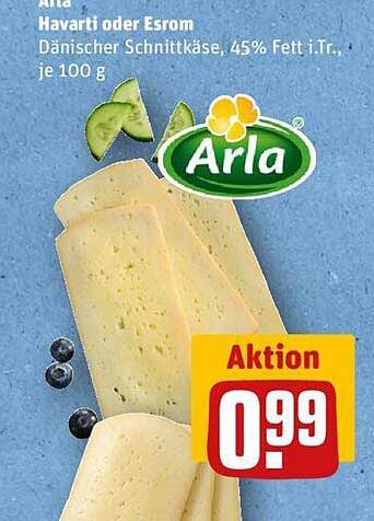 Arla Havarti Oder Esrom Angebot bei REWE Kaufpark