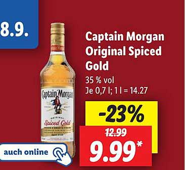 Captain Morgan Original Spiced Gold Angebot bei Lidl