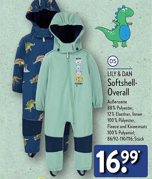 Lily & Dan Softshell-Overall Angebot bei Aldi Nord