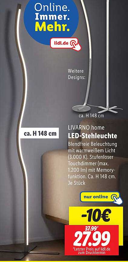 Schöne Led Stehleuchte Lidl Fotos