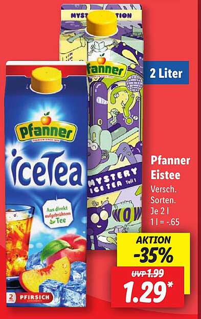 Pfanner Eistee Angebot bei Lidl