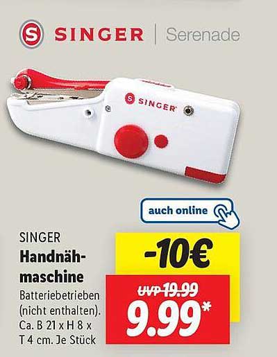 Singer Handnähmaschine Angebot bei Lidl