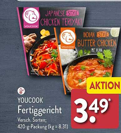Youcook Fertiggericht Angebot bei Aldi Nord