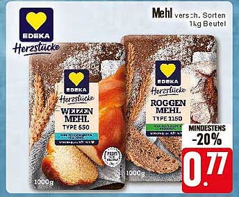 Mehl Verschieden Sorten 1Kg Beutel Angebot bei Edeka - ProspektGuru.de
