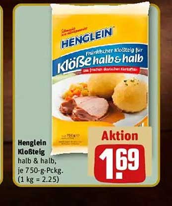 Henglein Klößteig Halb & Halb Angebot bei REWE Kaufpark - ProspektGuru.de