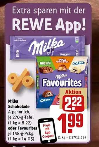 Milka Schokolade Angebot bei REWE Kaufpark