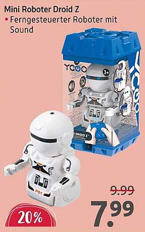 Mini Roboter Droid Z Angebot bei Rossmann