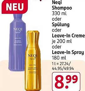Neqi Shampoo Angebot bei Rossmann