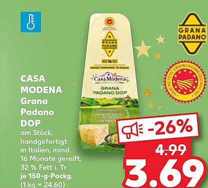 Casa Modena Grana Padano Dop Angebot bei Kaufland - ProspektGuru.de