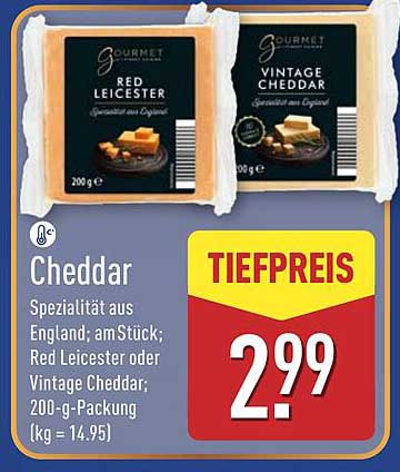 Cheddar Spezialität Aus England – Red Leicester Oder Vintage Cheddar ...
