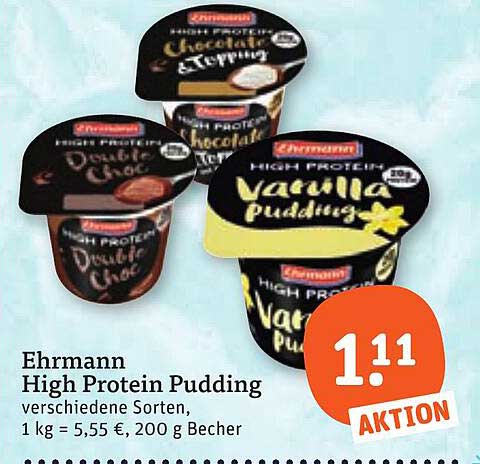 Ehrmann High Protein Pudding - Verschiedene Sorten Angebot bei tegut ...