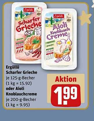 Ergüllü Scharfer Grieche Oder Aioli Knoblauchcreme Angebot bei REWE ...