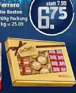 Ferrero Die Besten 269G Packung Angebot bei K+K Klaas & Kock ...