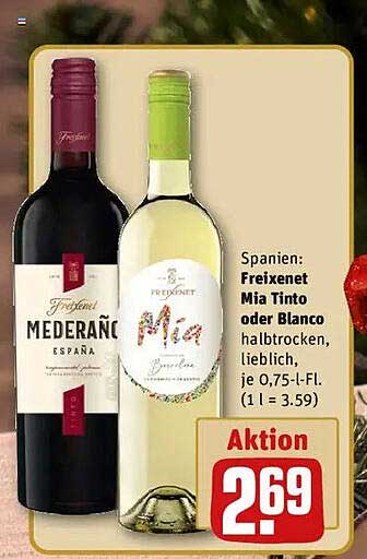 Freixenet Mia Tinto Oder Blanco Halbtrocken, Lieblich, Je 0,75 L- Fl ...