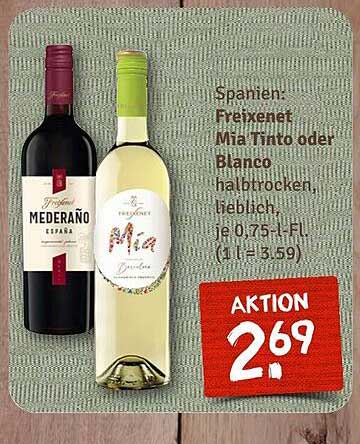 Freixenet Mia Tinto Oder Blanco Halbtrocken, Lieblich, Je 0,75 L- Fl ...
