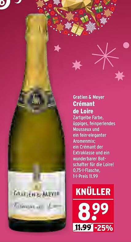 Gratien & Meyer Crémant De Loire Angebot bei Wasgau - ProspektGuru.de