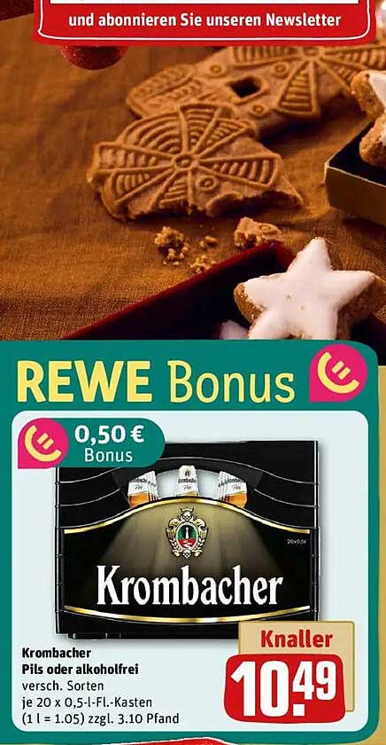 Wunderschöne Rewe Krombacher Angebot Aktuell Bild
