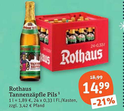 Rothaus Tannenzäpfle Pils Angebot bei tegut - ProspektGuru.de