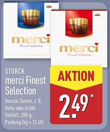 Storck Merci Finest Selection 200-G-Packung Angebot bei Aldi Nord ...