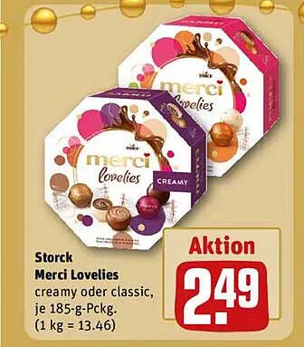 Storck Merci Lovelies Creamy Oder Classic, Je 185-G-Packung Angebot bei ...