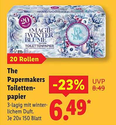 The Papermakers Toilettenpapier - 3-Lagig Mit Winterlichem Duft Angebot ...