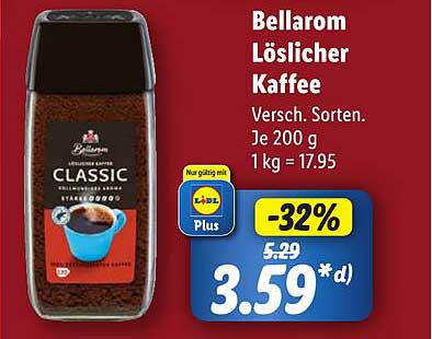 Bellarom Löslicher Kaffee Angebot bei Lidl