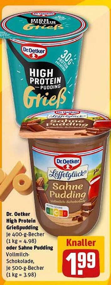 Dr. Oetker High Protein Grießpudding Angebot bei REWE