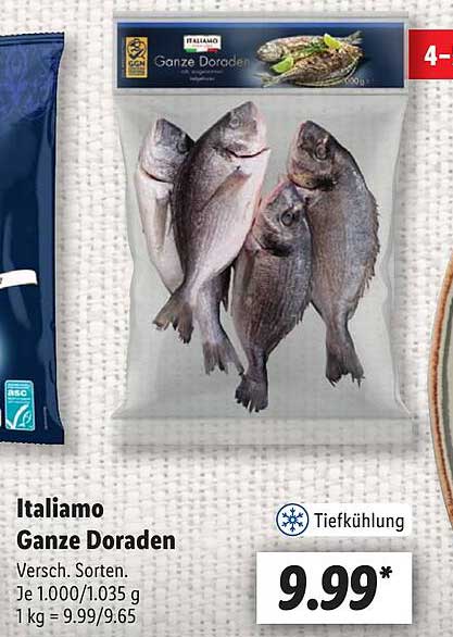 Italiamo Ganze Doraden Angebot bei Lidl - ProspektGuru.de