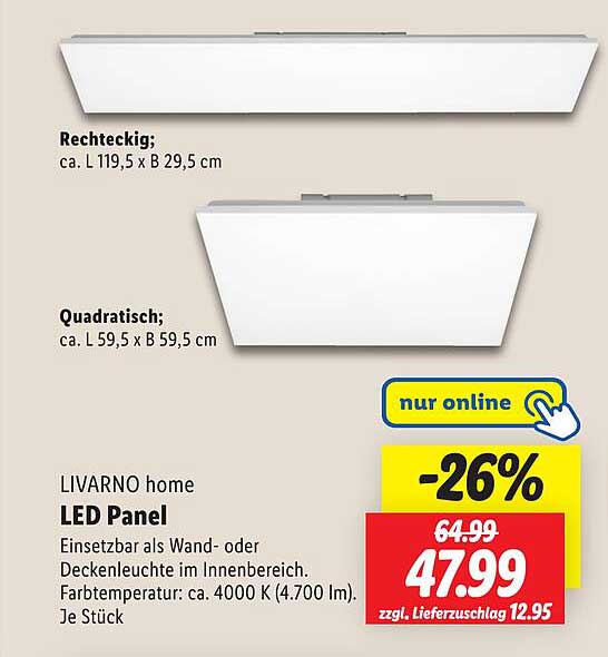 Livarno Home Led Panel Angebot bei Lidl