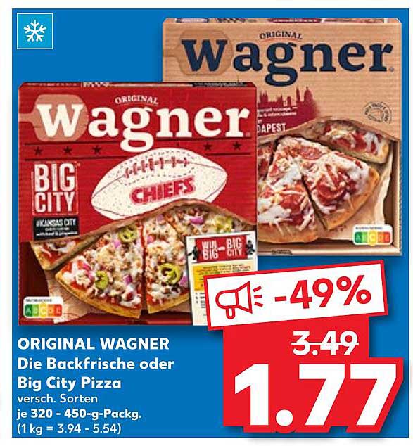 Original Wagner Die Backfrische Oder Big City Pizza Angebot bei ...