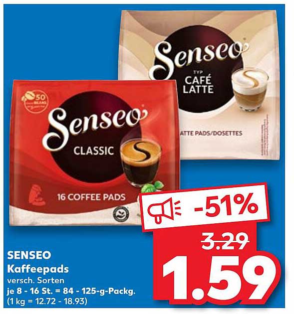 Senseo Kaffeepads Angebot bei Kaufland