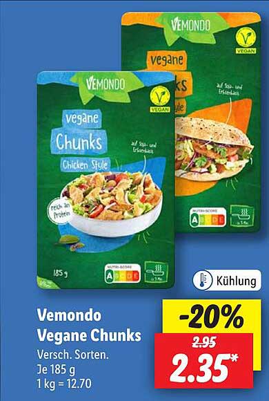 Vemondo Vegane Chunks Angebot bei Lidl