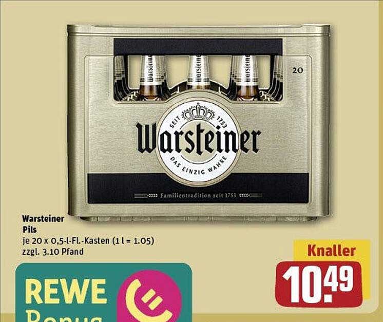 Warsteiner Pils Angebot bei REWE