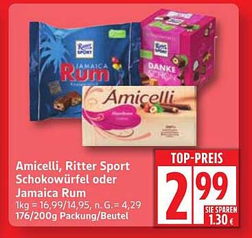 Ritter Sport Schokowürfel Angebot bei Simmel - ProspektGuru.de