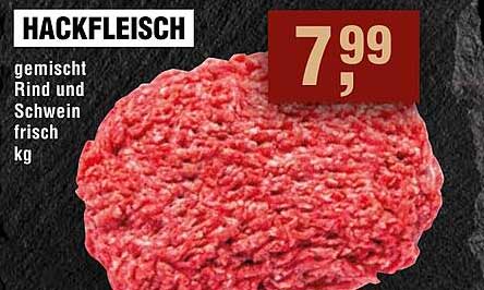 Hackfleisch Gemischt Rind Und Schwein Frisch Kg Angebot bei Handelshof ...