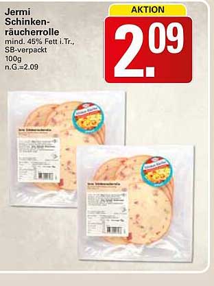 Jermi Schinkenräucherrolle Angebot bei WEZ - ProspektGuru.de