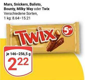 Bounty, Mars, Milky Way, Snickers Oder Twix Minis Angebot bei V-Markt ...