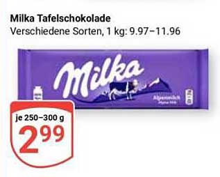 Milka Tafelschokolade Verschieden. Sorten Je 250 Bis 270 G (1 Kg Ab 12. ...