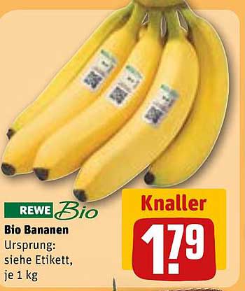 Rewe Bio Bananas Angebot bei REWE