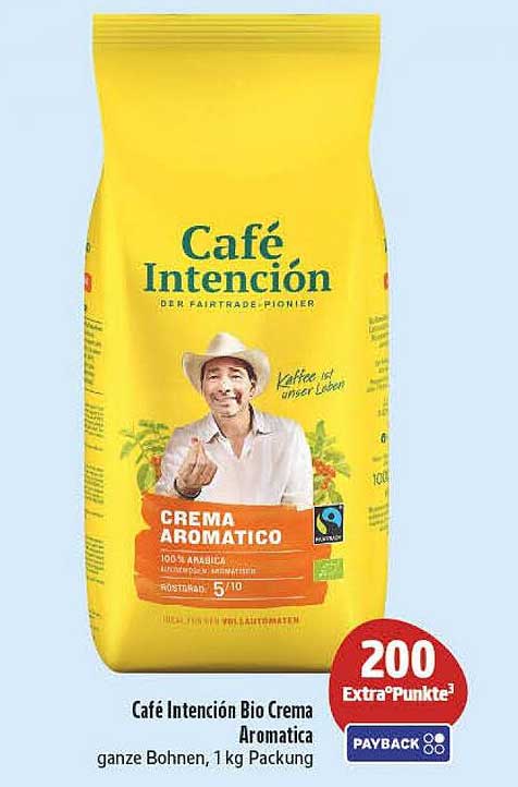 Café Intención Bio Crema Aromatica Ganze Bohnen, 1 Kg Packung Angebot ...