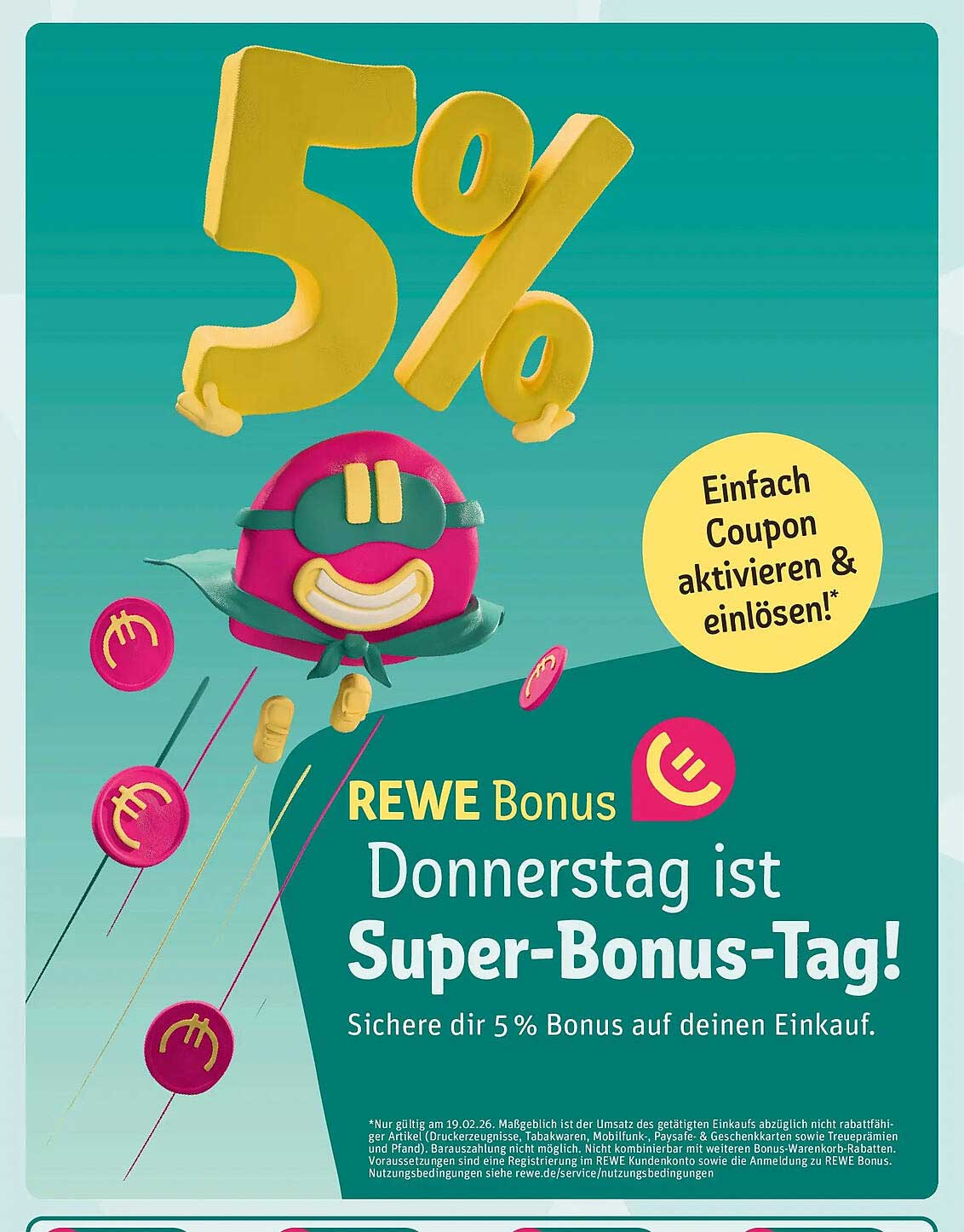 Donnerstag Ist Super-Bonus-Tag! Angebot bei REWE - ProspektGuru.de