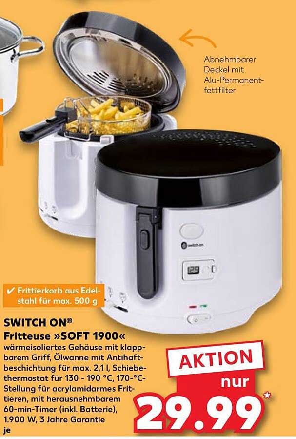 Fritteuse »Soft 1900« Angebot bei Kaufland - ProspektGuru.de