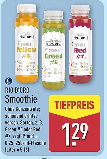 Rio D'oro Smoothie Angebot bei Aldi Nord - ProspektGuru.de