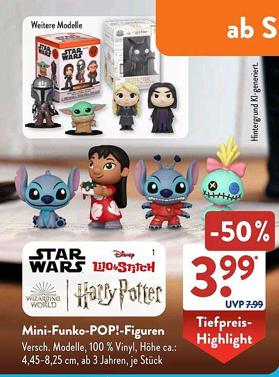 Mini-Funko-Pop!-Figuren Angebot bei Aldi Süd