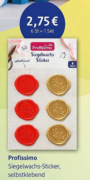 Profissimo Siegelwachssticker, Selbstklebend Angebot bei dm ...