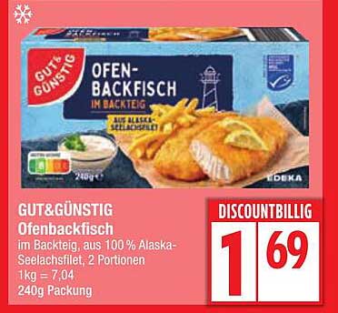 Gut&Günstig Ofenbackfisch Im Backteig Angebot bei Edeka