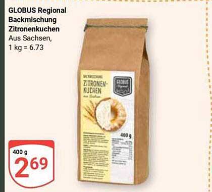 Globus Regional Backmischung Zitronenkuchen Angebot bei Globus ...