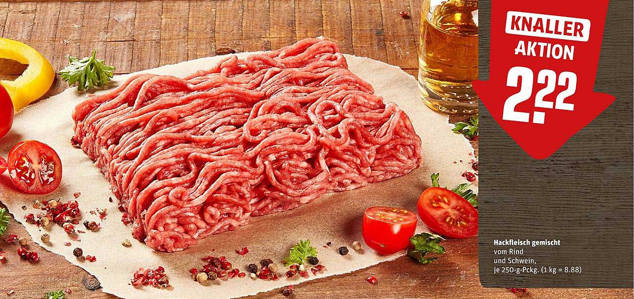 Hackfleisch Gemischt Vom Rind Und Schwein Angebot bei REWE Center