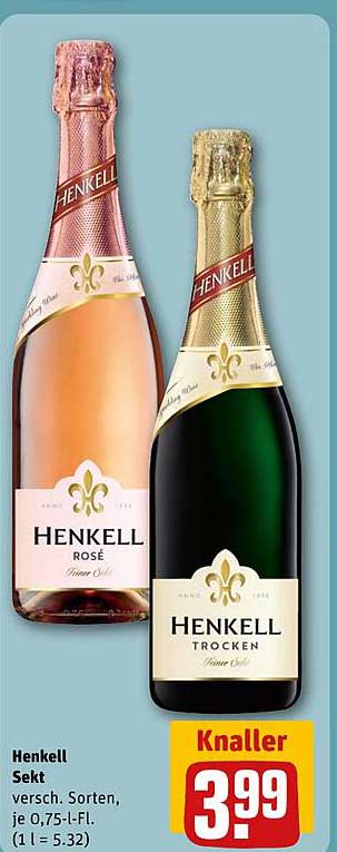 Henkell Sekt Angebot bei REWE Center